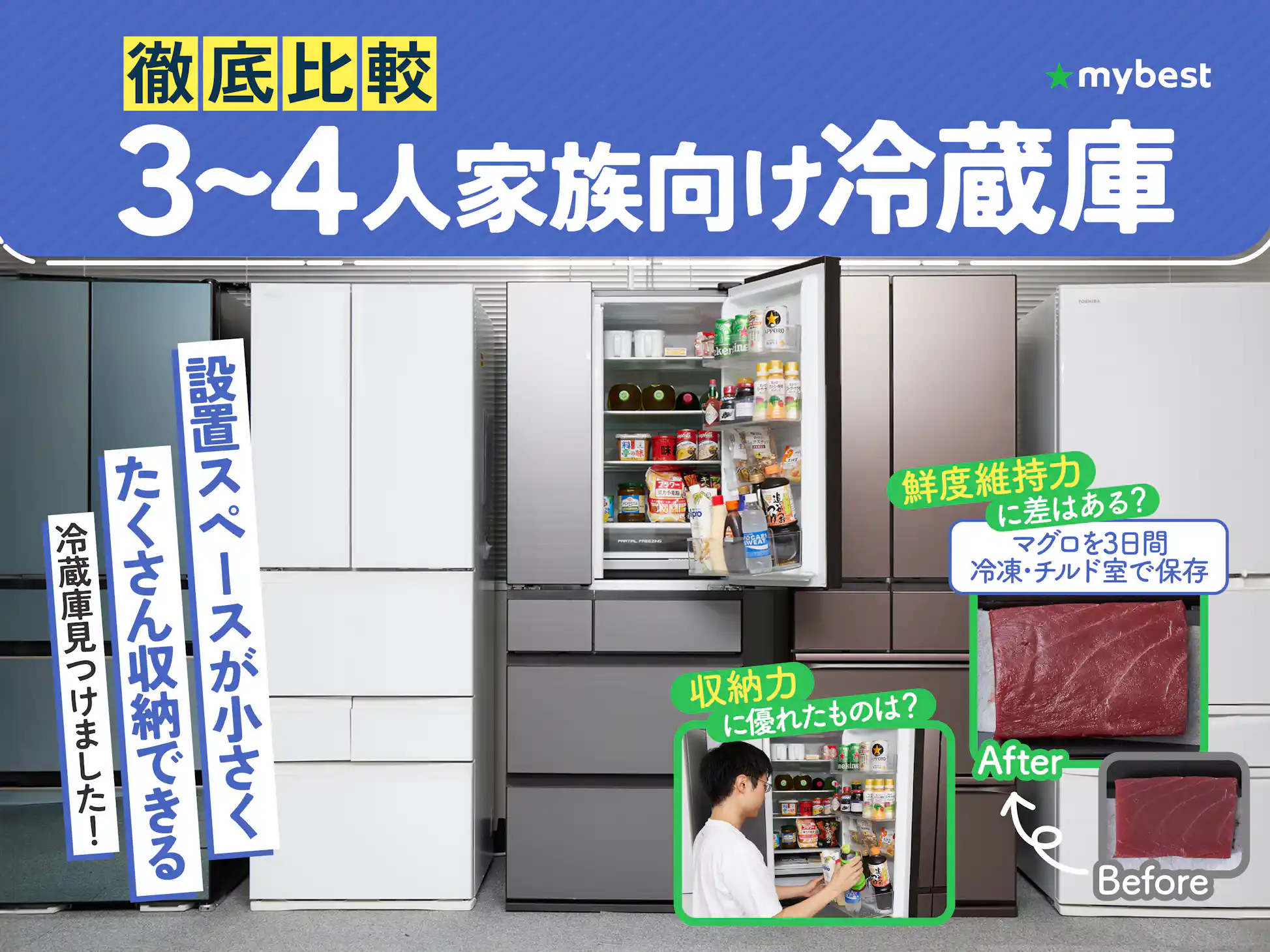 徹底比較】3〜4人家族向け冷蔵庫のおすすめ人気ランキング【2025 徹底比較】3〜4人家族向け冷蔵庫のおすすめ人気ランキング【2025