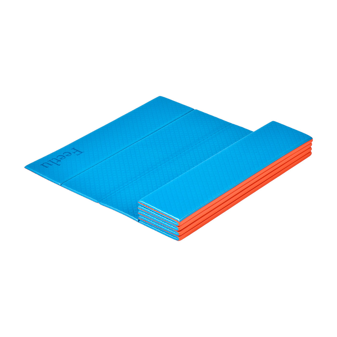 FEETLU 折りたたみ式ヨガマット - 12MMX61CMX183CM、大型、軽量、収納