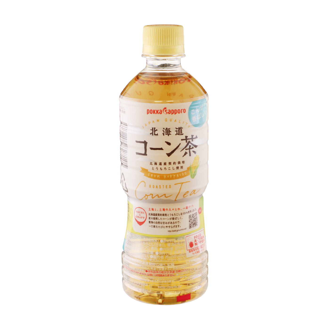 ポッカサッポロフード＆ビバレッジ TOCHIとCRAFT 北海道コーン茶 無糖 525ml ペットボトル 24本 1ケース